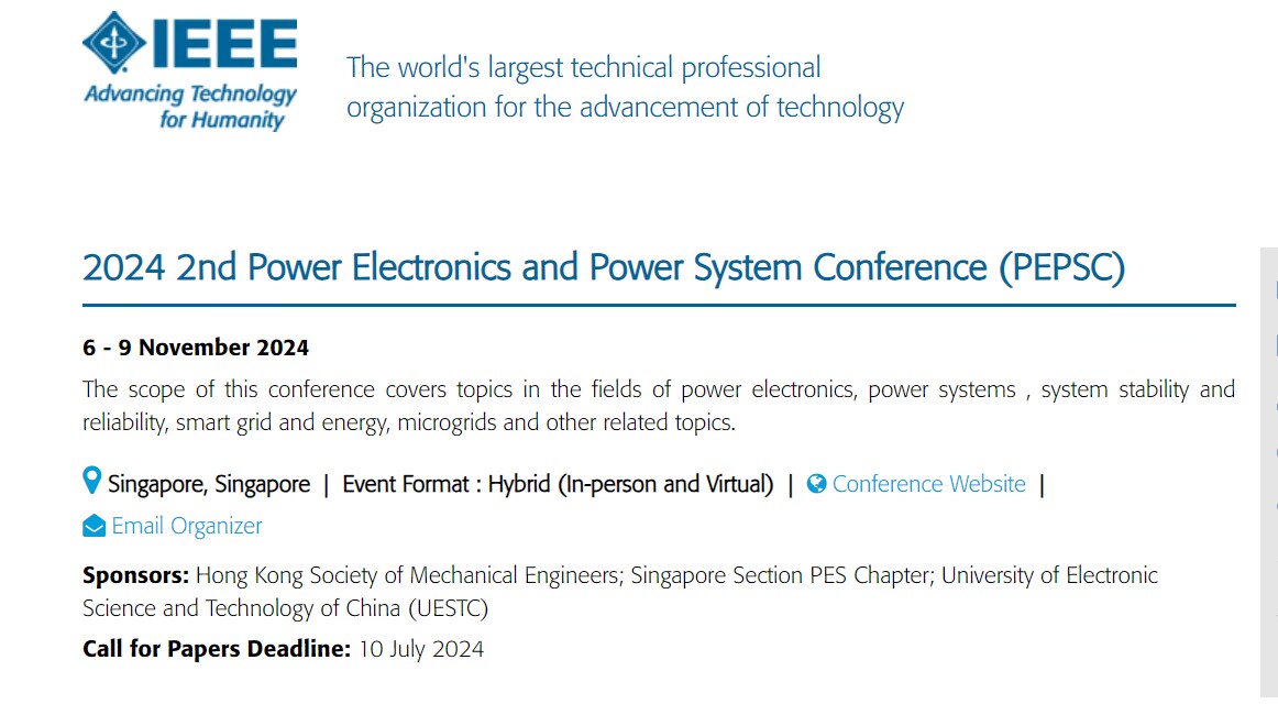 PEPSC 2025| Kuala Lumpur, Malaysia| Power, Electronics